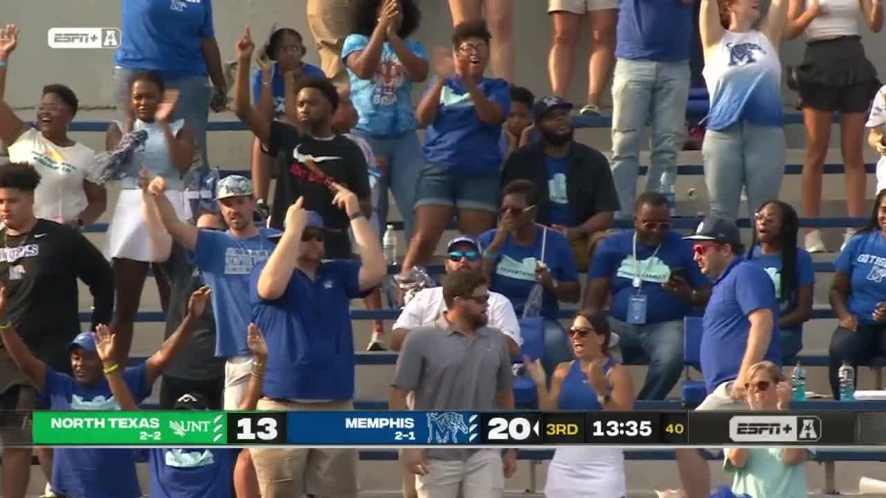 Jaylon Allen scores big pick-6 TD for Memphis - ESPN Video