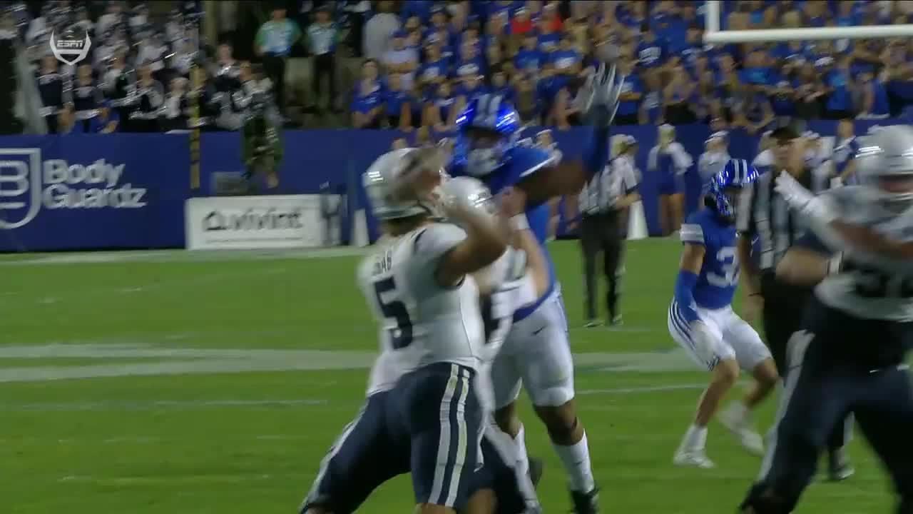 Ben Bywater makes timely pick vs. Utah State - ESPN Video