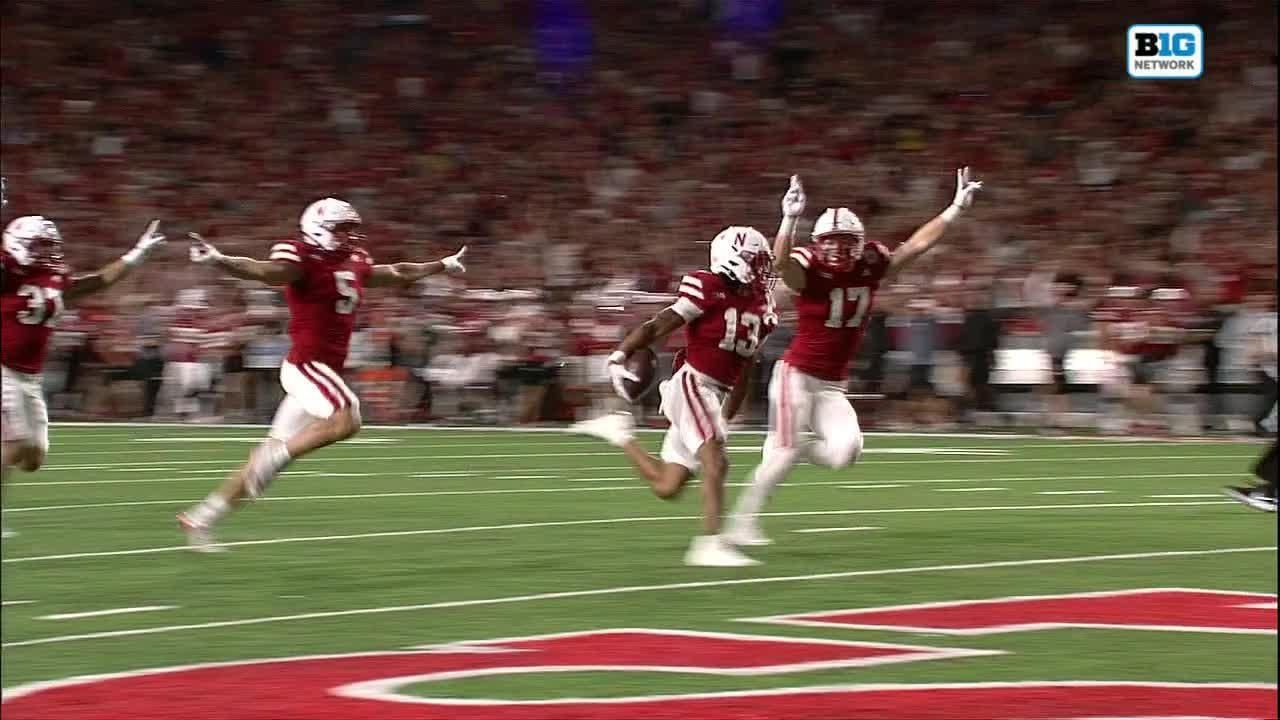 Nebraska recovers blocked punt for a TD - ESPN Video