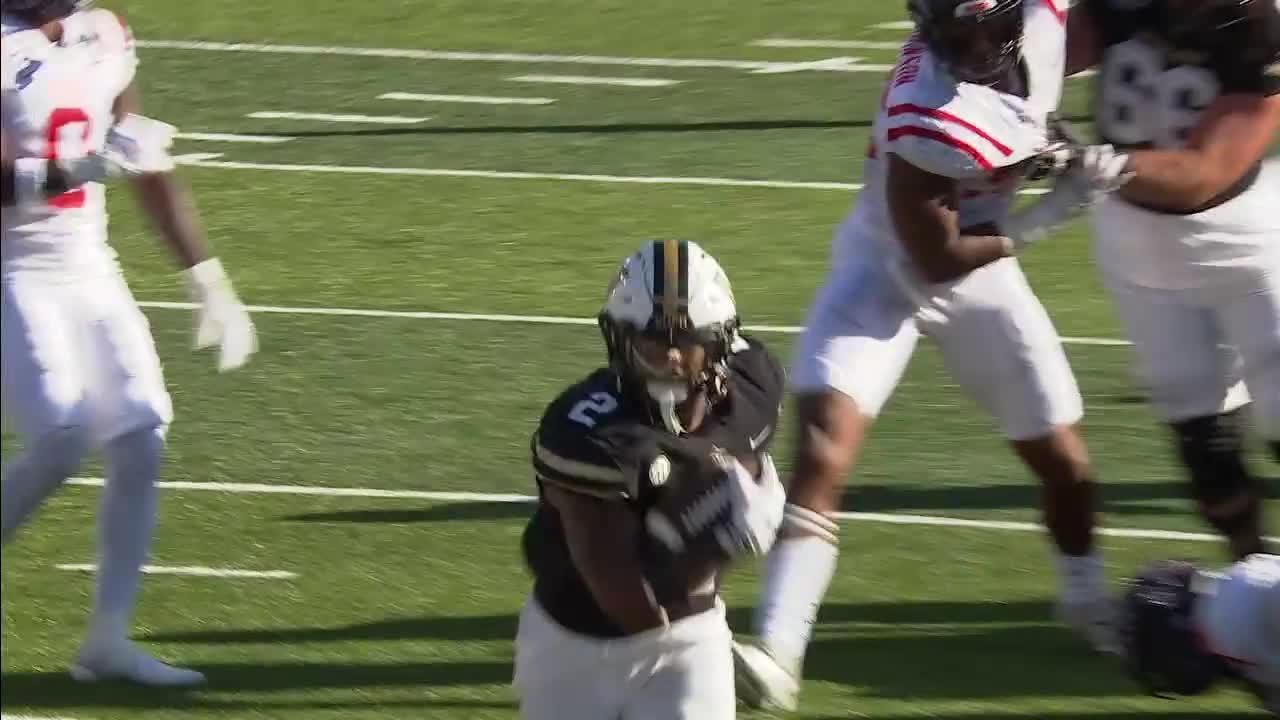 Ray Davis rushes down the middle for a Vanderbilt TD - ESPN Video