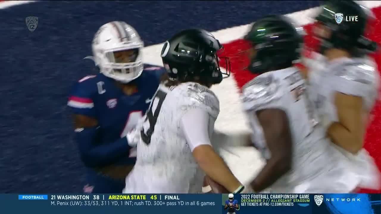 Touchdown! Moliki Matavao scores vs. Arizona - ESPN Video