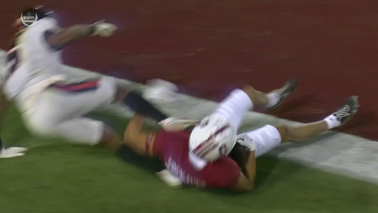 Brycen Tremayne makes the grab for 21-yard touchdown - ESPN Video