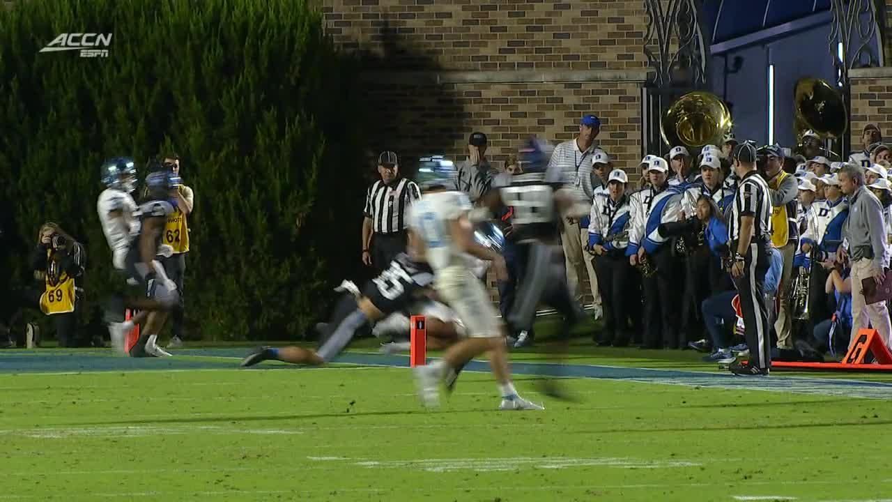 Caleb Hood makes a great snag for a UNC TD - ESPN Video