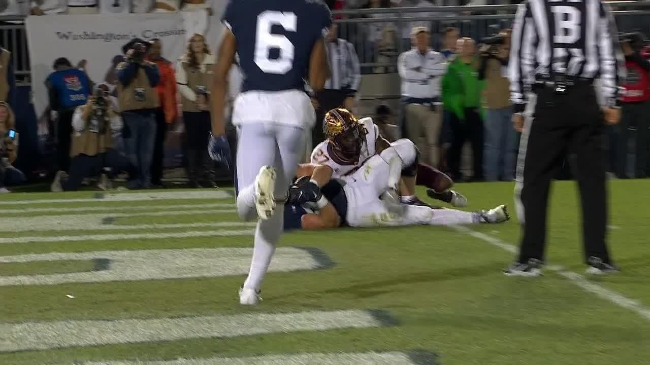Tyler Warren scores Penn State's first TD of the night - ESPN Video