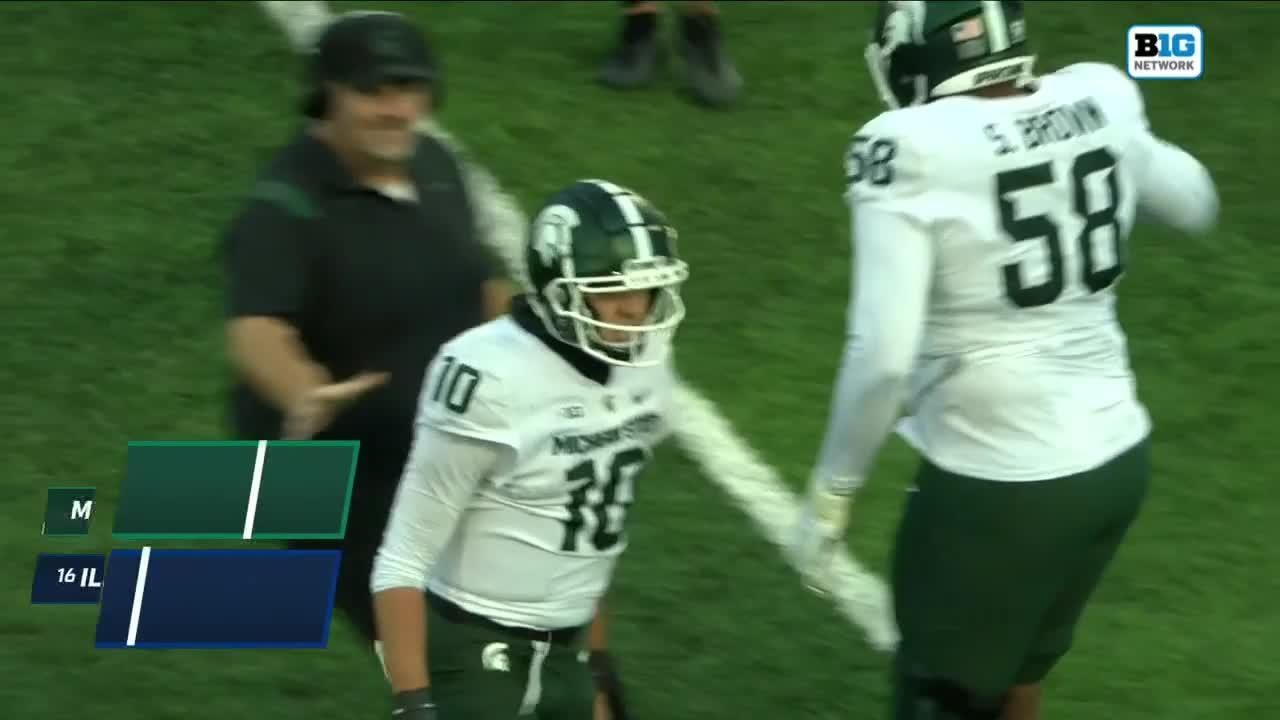 Payton Thorne throws 16-yard touchdown pass to Jayden Reed - ESPN Video