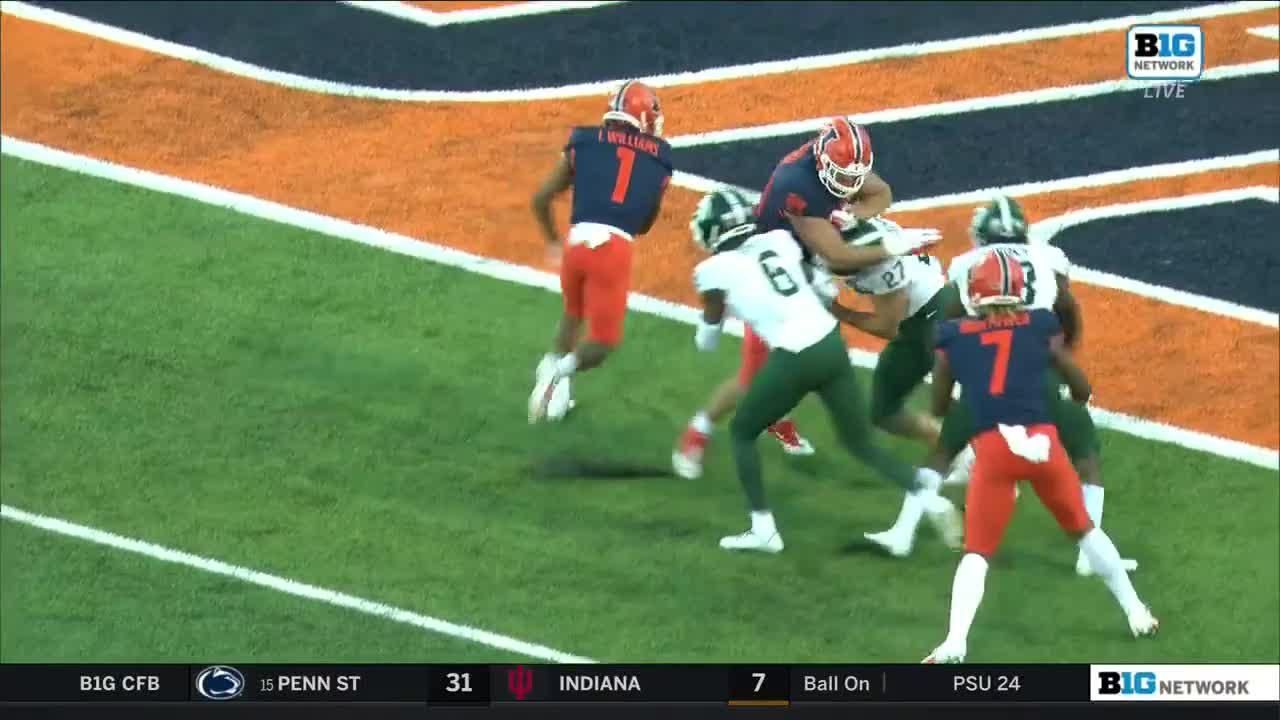 Tommy Devito throws 7-yard touchdown vs. Michigan State - ESPN Video