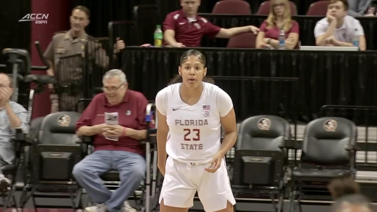 Erin Howard drains a 3 for FSU - ESPN Video