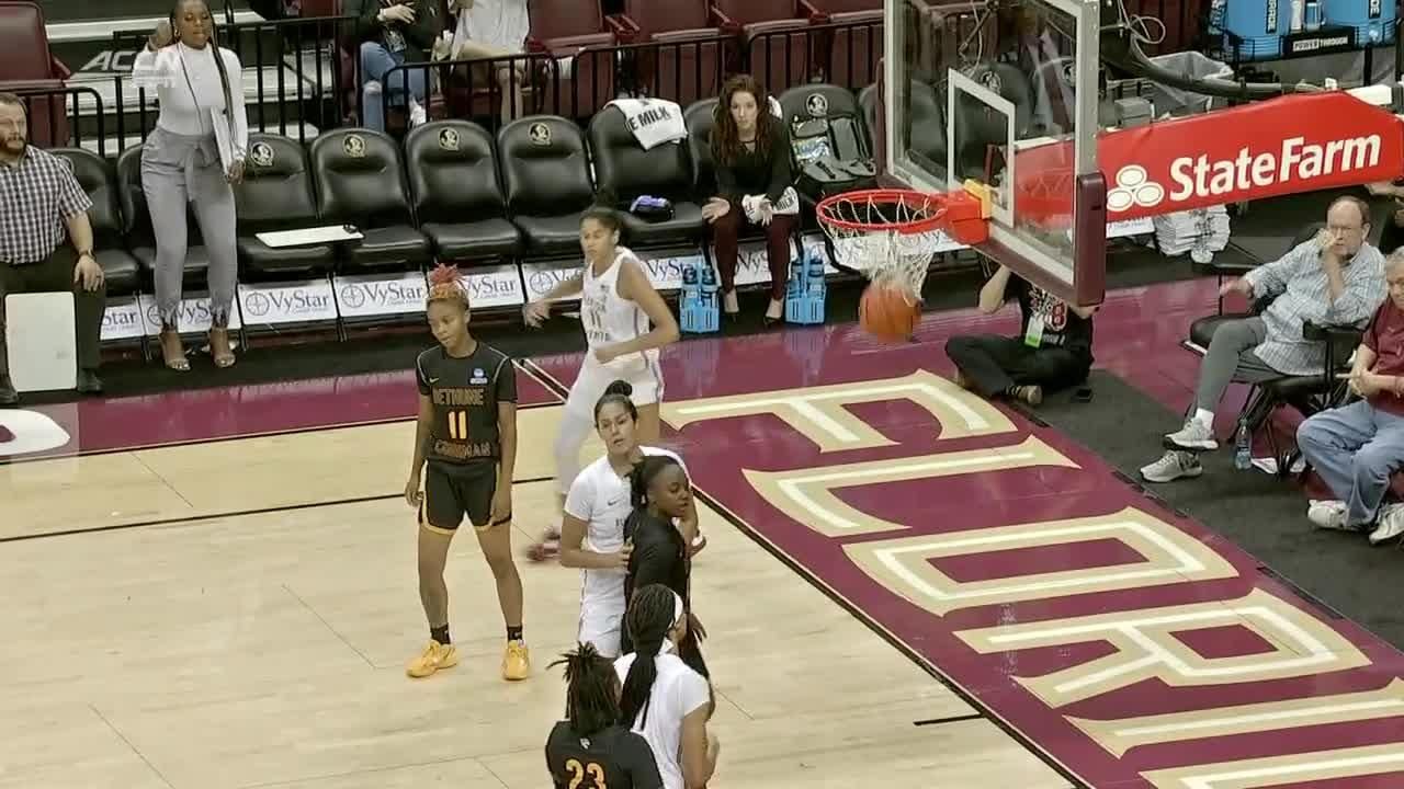 Ta'niya Latson knocks down the triple - ESPN Video