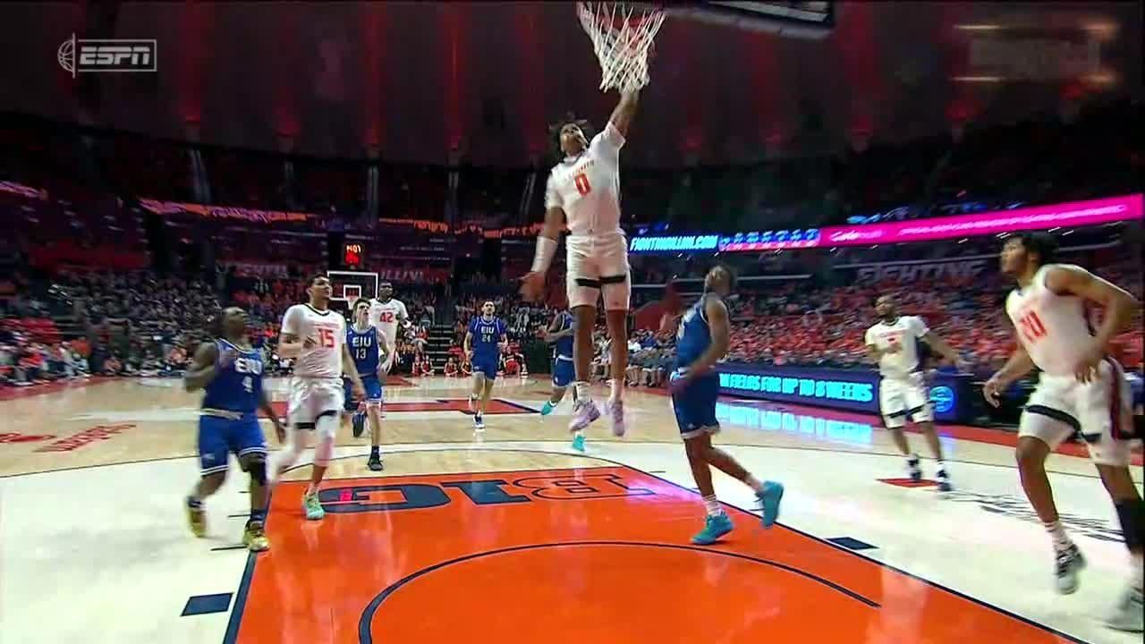 Terrence Shannon gets up for the beautiful slam dunk - ESPN Video