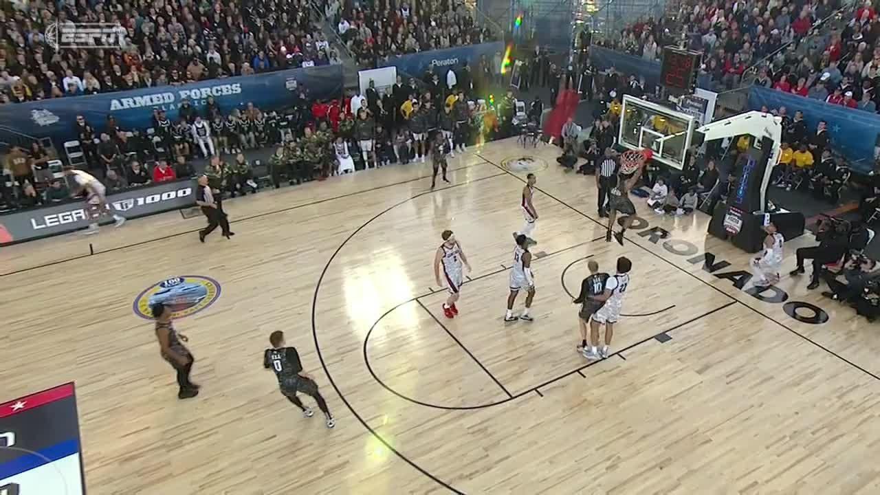 Malik Hall throws down a 2-hand jam vs. Gonzaga - ESPN Video