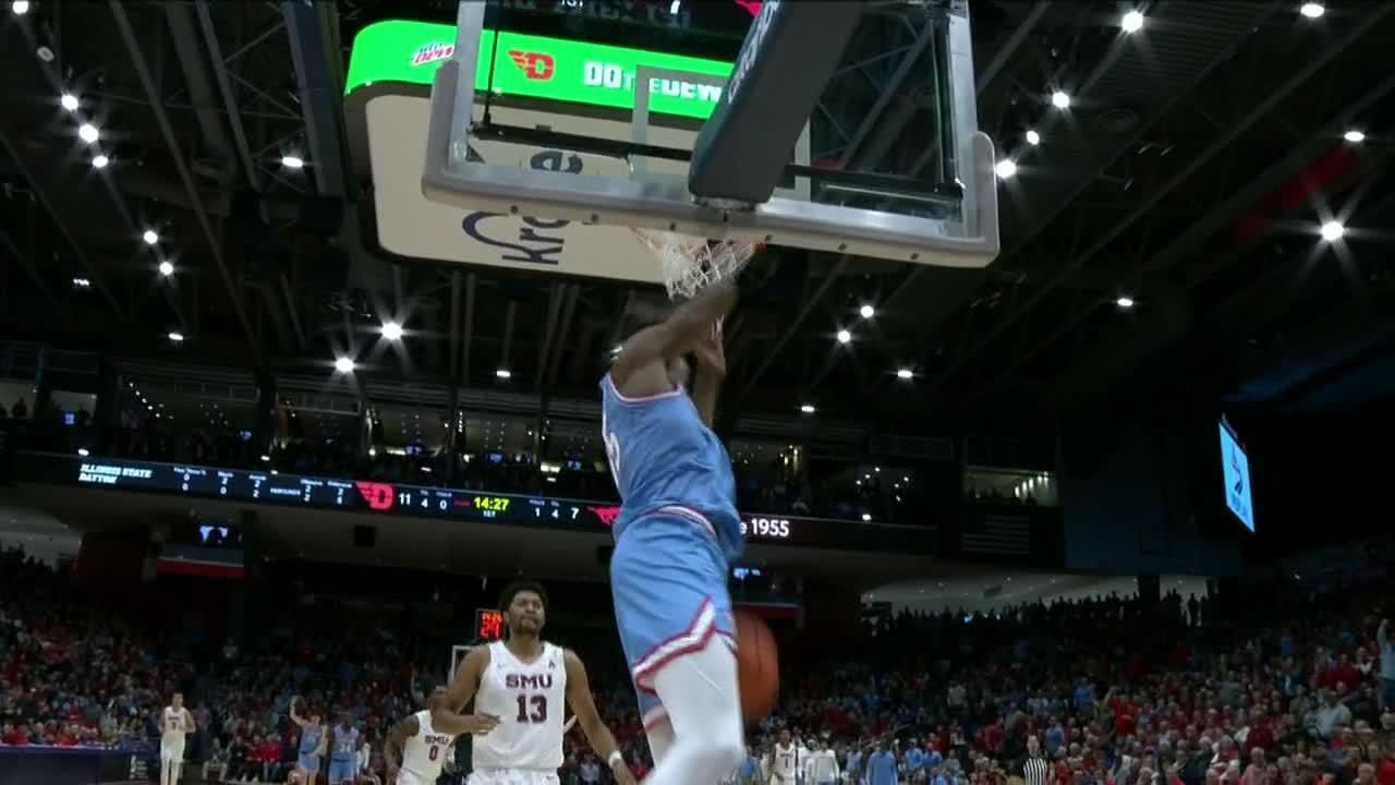 Daron Holmes makes a great defensive play for the steal - ESPN Video