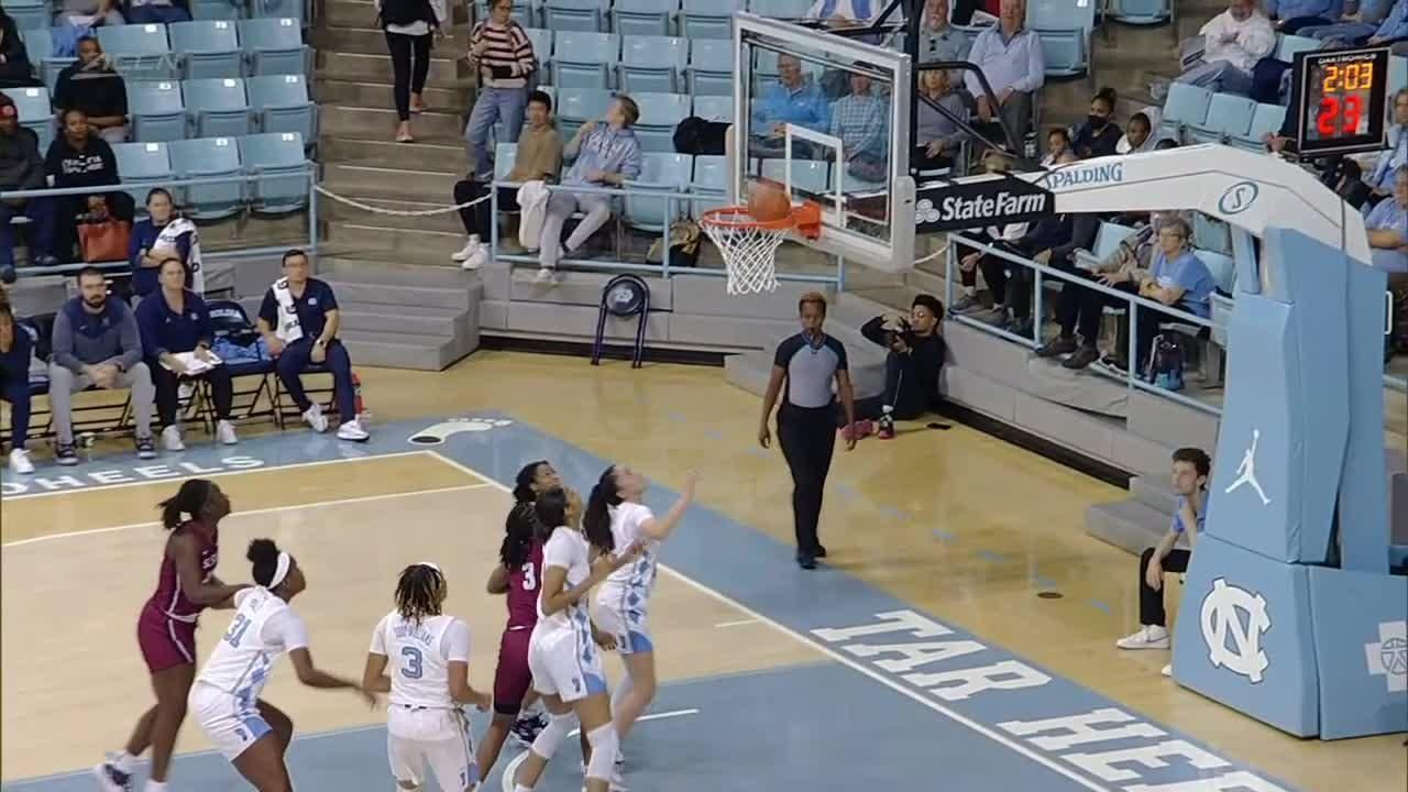 Nicole Gwynn nails the 3-pointer vs. North Carolina Tar Heels - ESPN Video