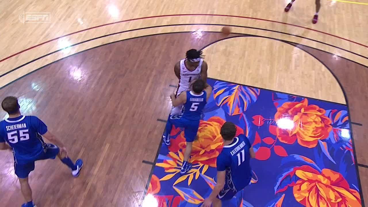 Ricky Council IV makes a sweet dime for a 3-pointer - ESPN Video