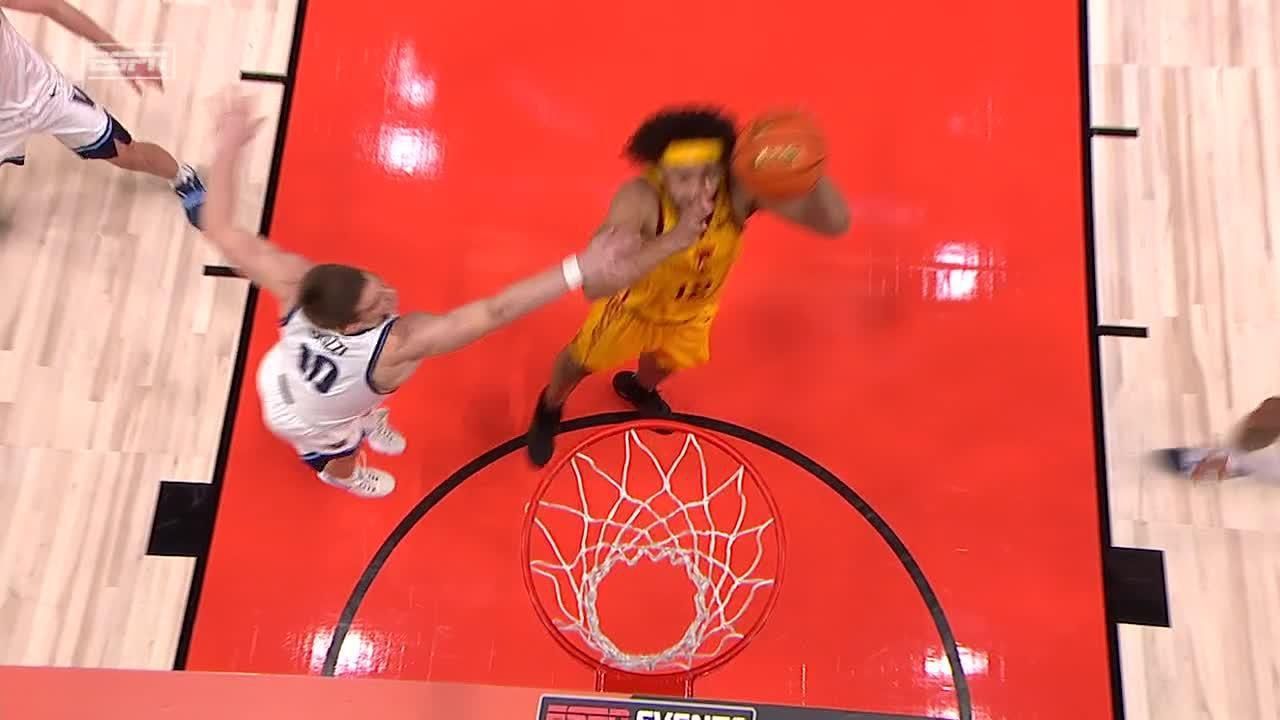 Robert Jones gets the and-1 to fall - ESPN Video