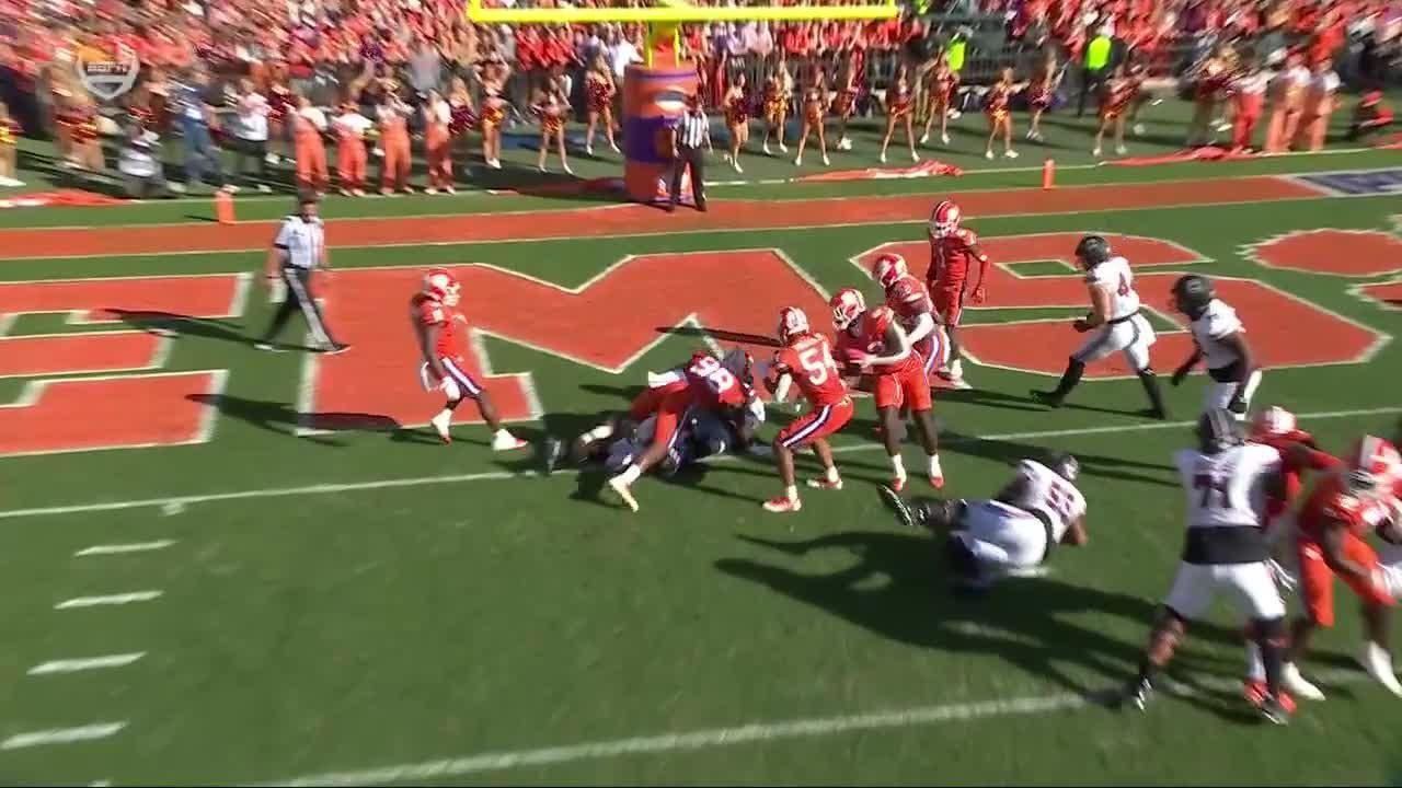 Touchdown! Jaheim Bell scores vs. Clemson - ESPN Video