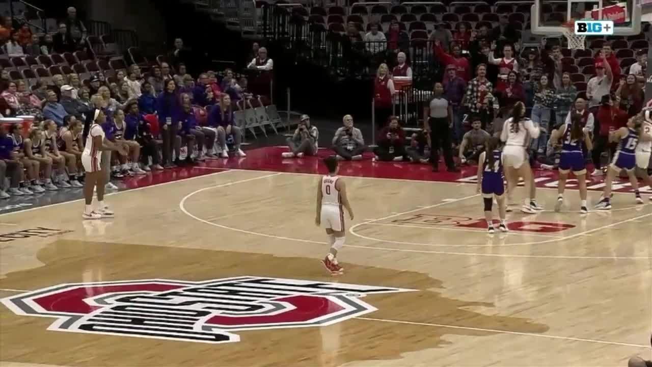 Cotie McMahon shows off the range with deep 3 - ESPN Video