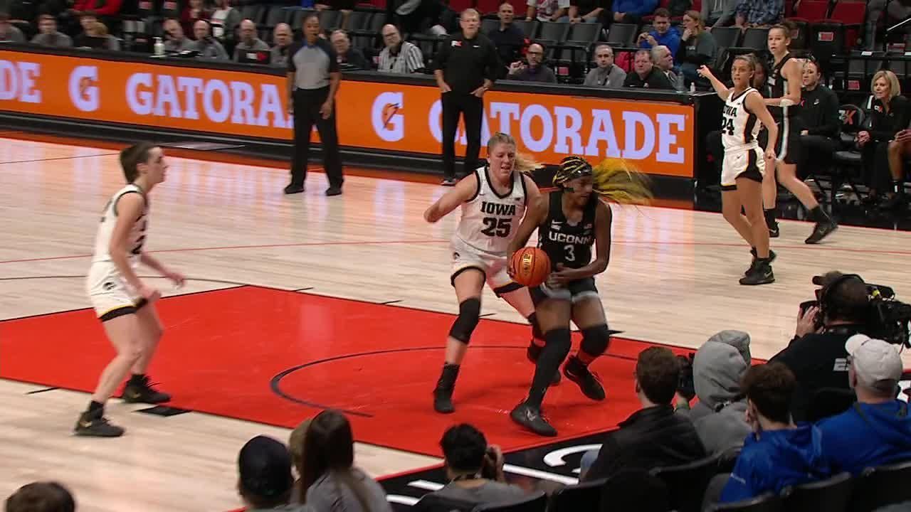 Aaliyah Edwards stays with the play to score - ESPN Video