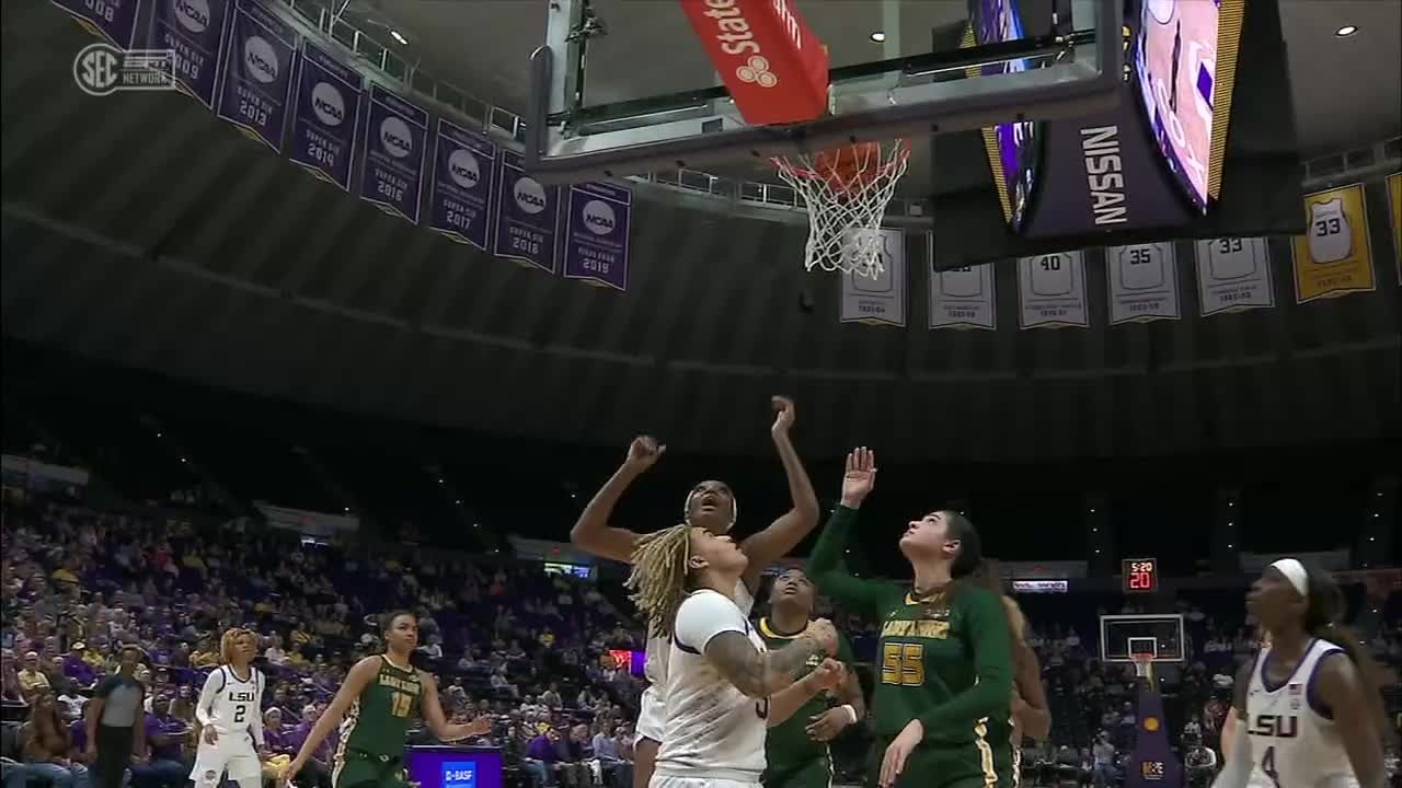 Kateri Poole gets the and-1 to fall - ESPN Video
