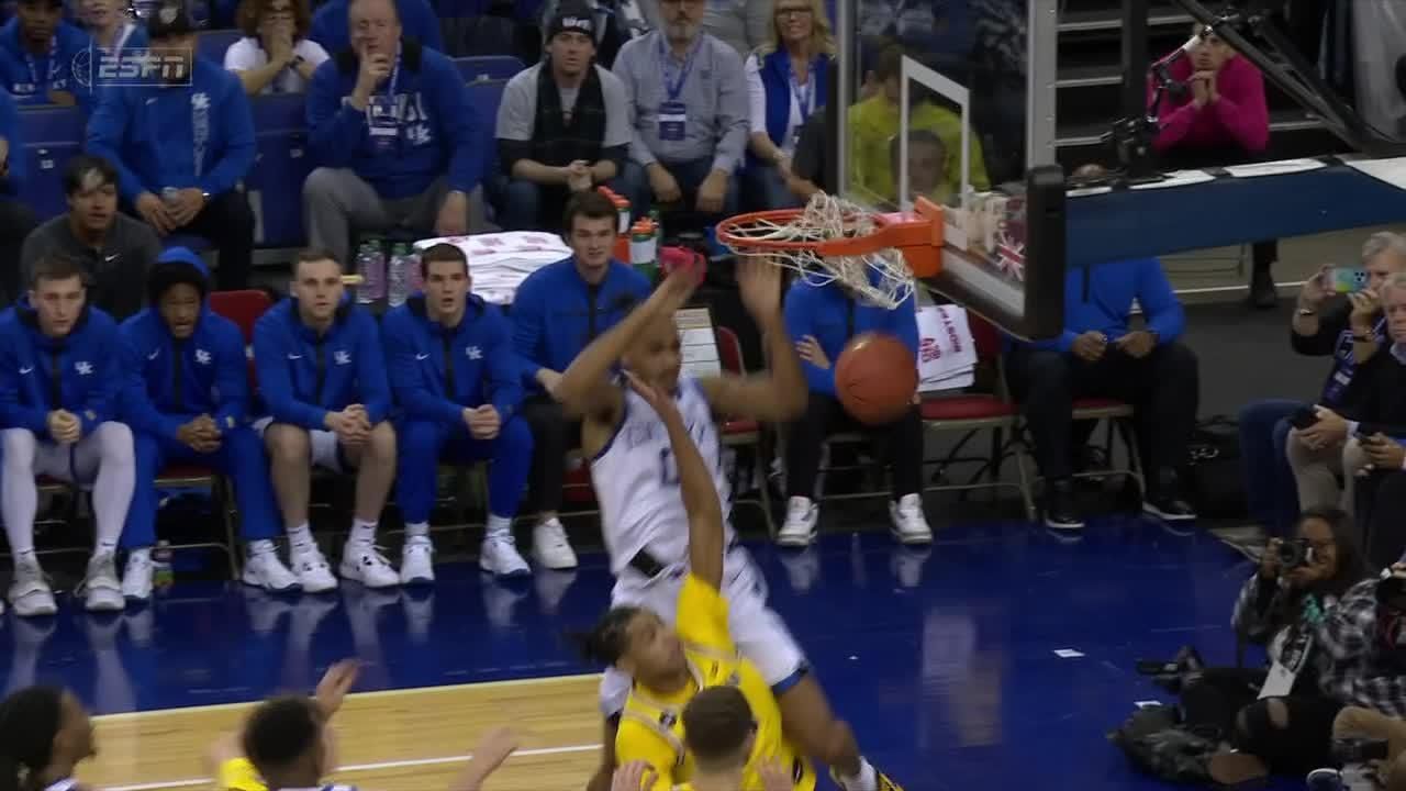 Jacob Toppin elevates for dunk vs. Michigan Wolverines - ESPN Video
