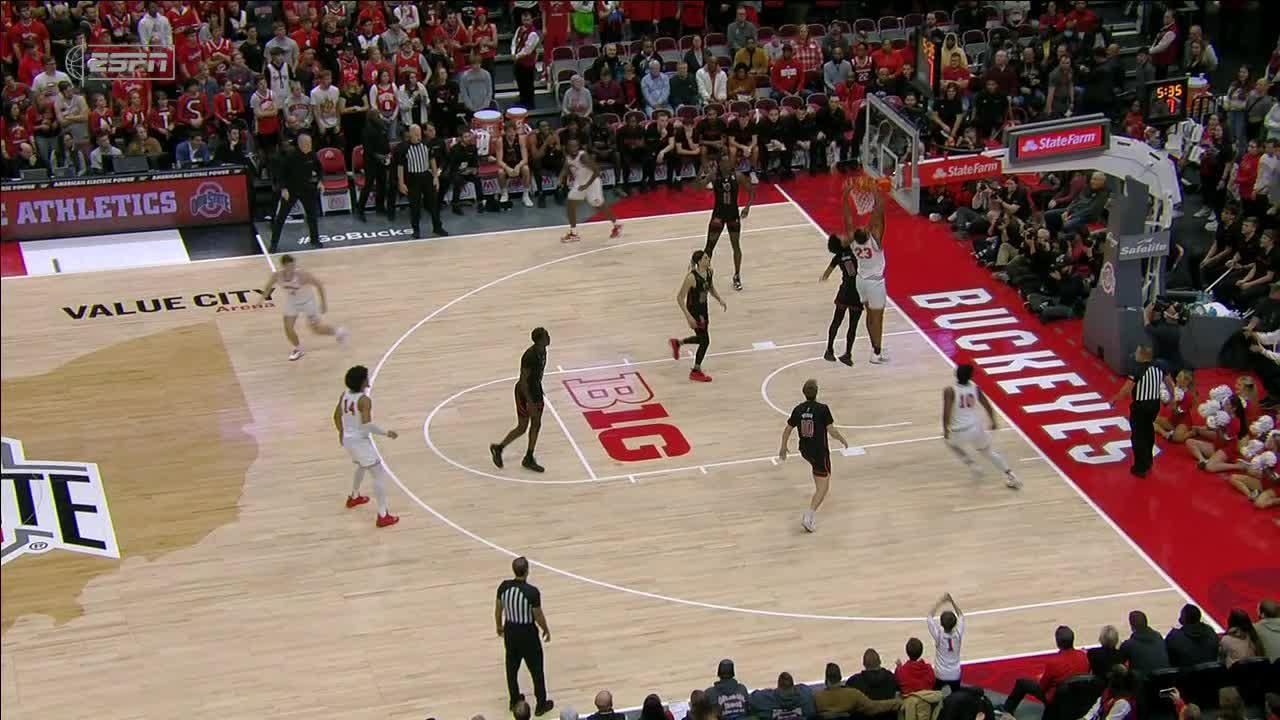 Zed Key rocks the rim with powerful slam - ESPN Video