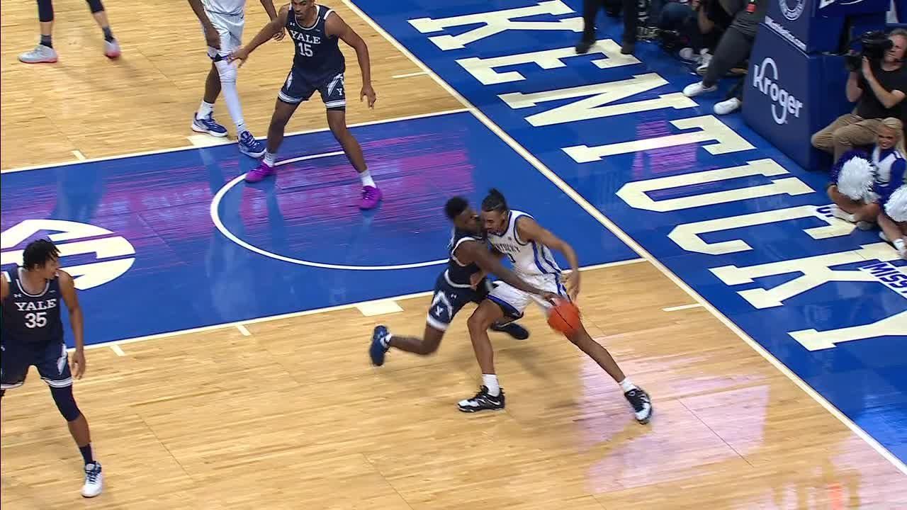 Bez Mbeng makes a great defensive play for the steal - ESPN Video