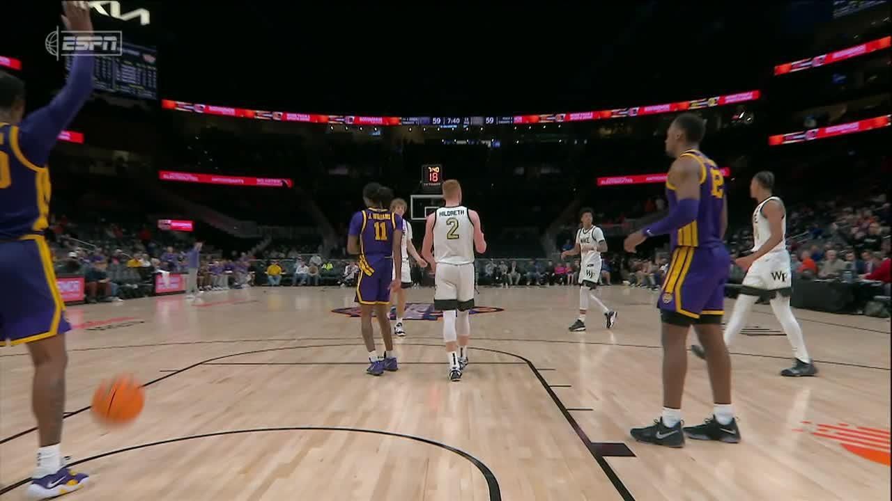 Cameron Hildreth makes the nice bucket against the LSU Tigers - ESPN Video
