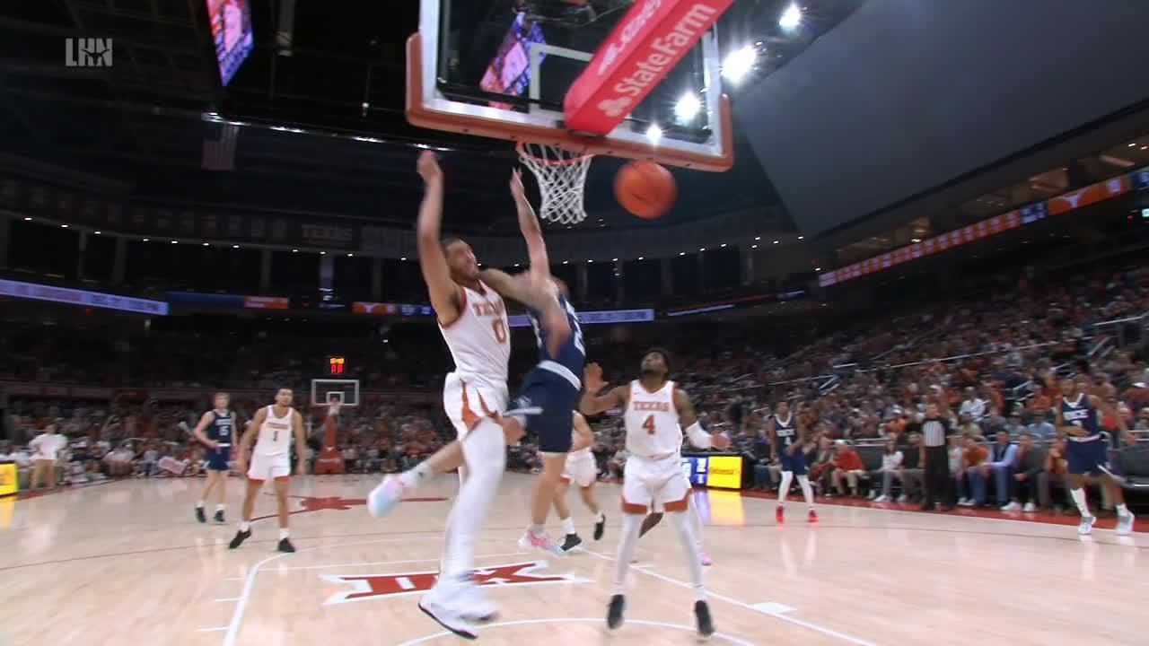 Timmy Allen elevates for the bigtime swat - ESPN Video