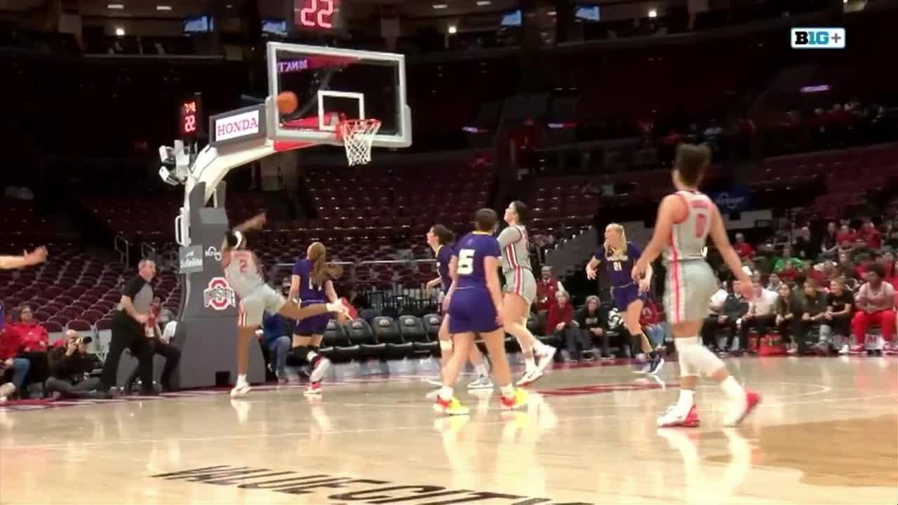 Taylor Thierry throws up the acrobatic and-1 for Ohio State - ESPN Video
