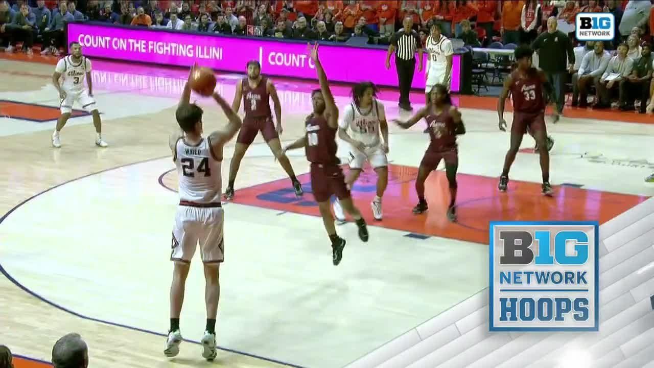 Matthew Mayer drains the corner 3 for Illinois - ESPN Video