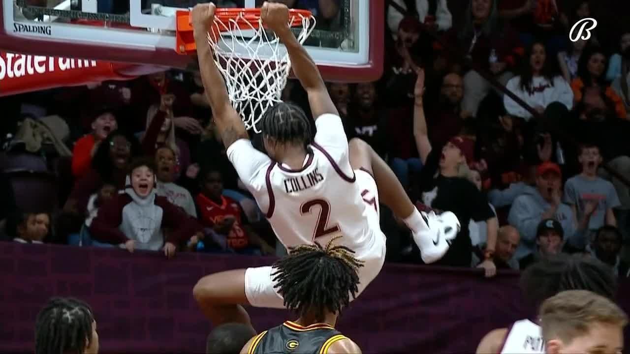 Michael Collins Jr. demolishes rim on alley-oop finish - ESPN Video