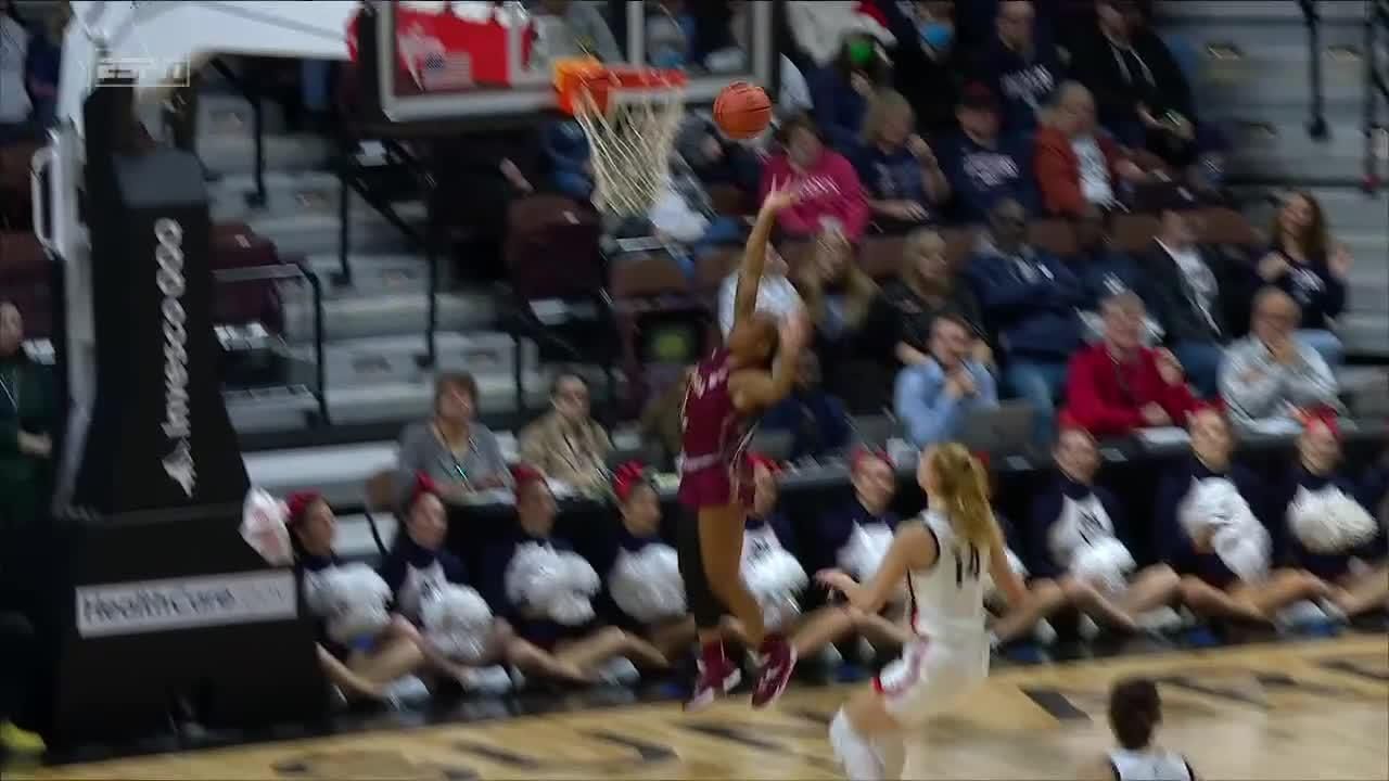 Ta'Niya Latson makes a great defensive play for the steal - ESPN Video