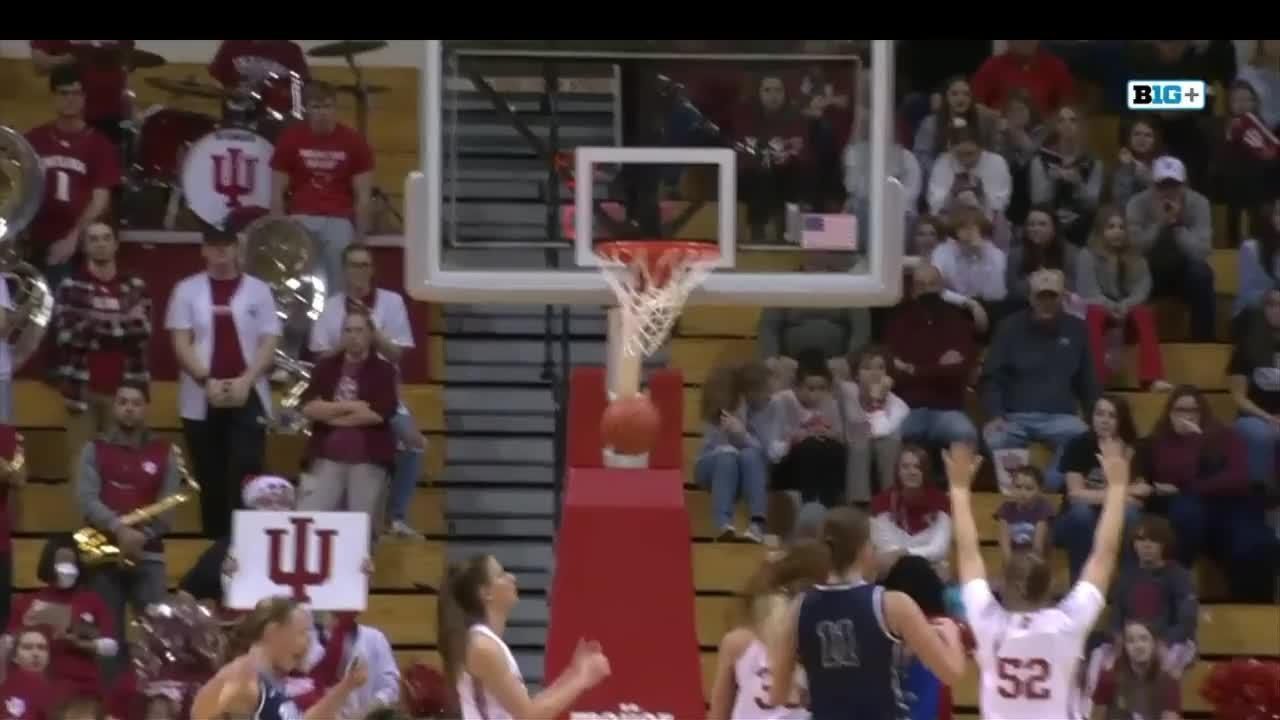 Sydney Jaynes makes the nice bucket against the Indiana Hoosiers - ESPN ...