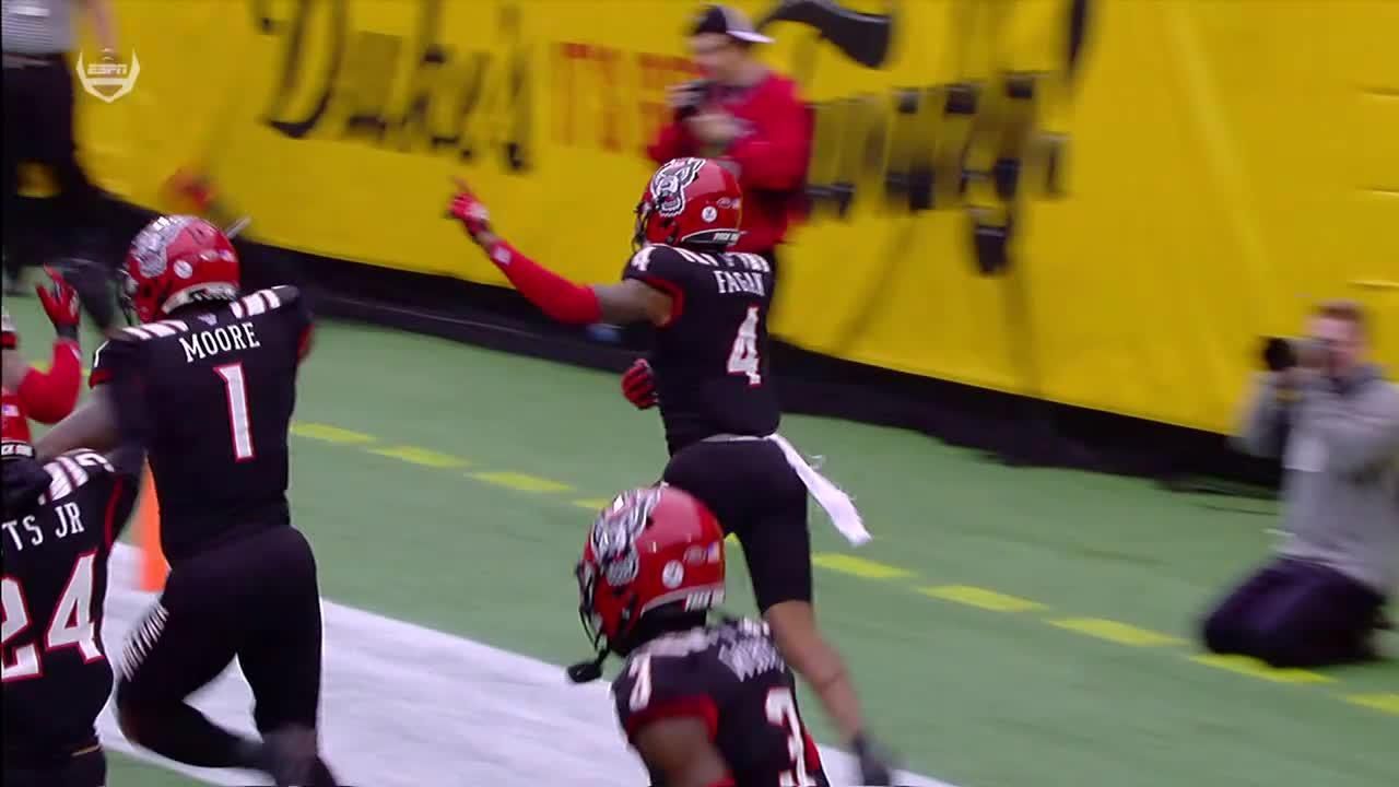 NC State's Cyrus Fagan with an INT in the end zone! - ESPN Video
