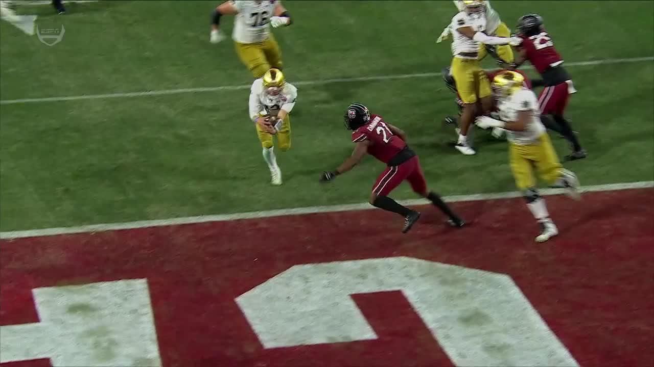 Tyler Buchner keeps it himself for an 11-yard TD - ESPN Video