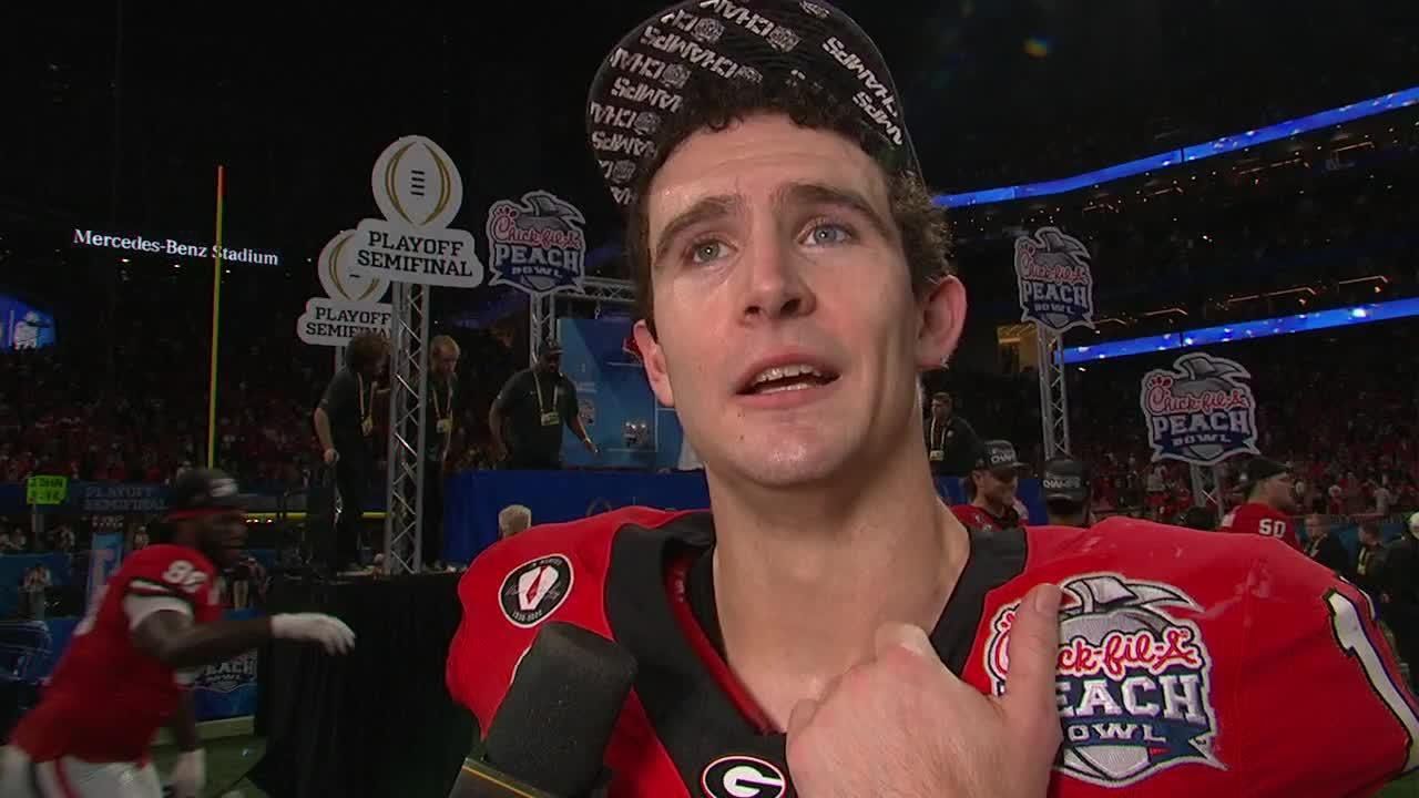 Stetson Bennett left speechless after Georgia hangs on to advance ...