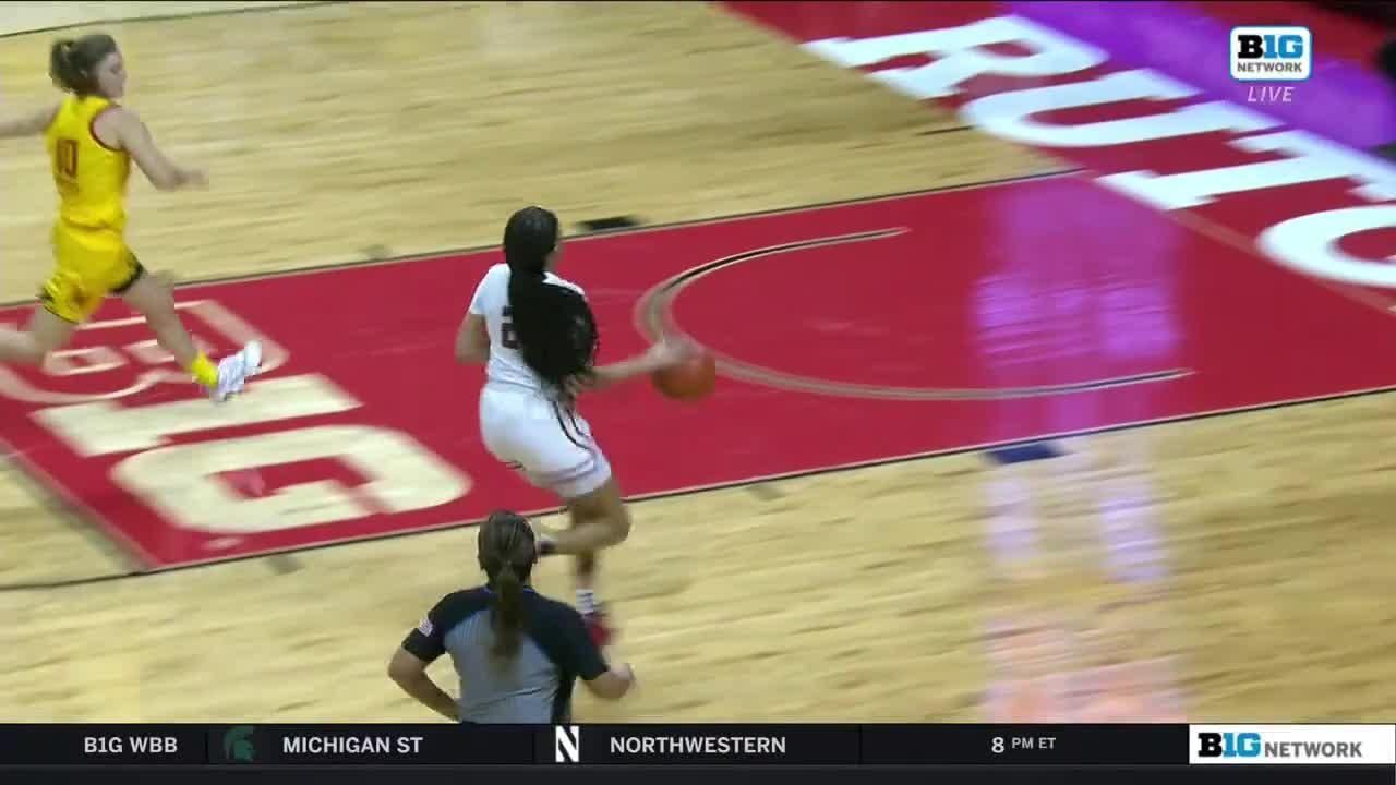 Rutgers' Kaylene Smikle turns defense into offense - ESPN Video