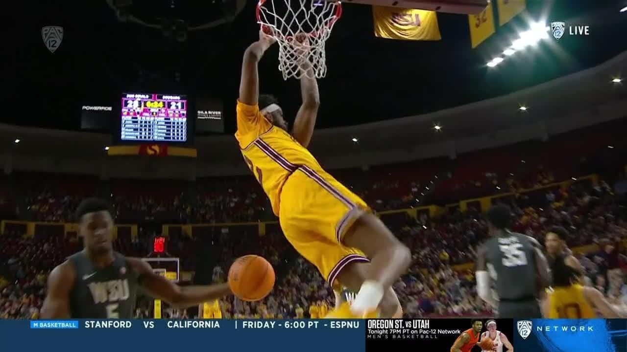 Warren Washington throws down big flush vs. Washington State Cougars ...