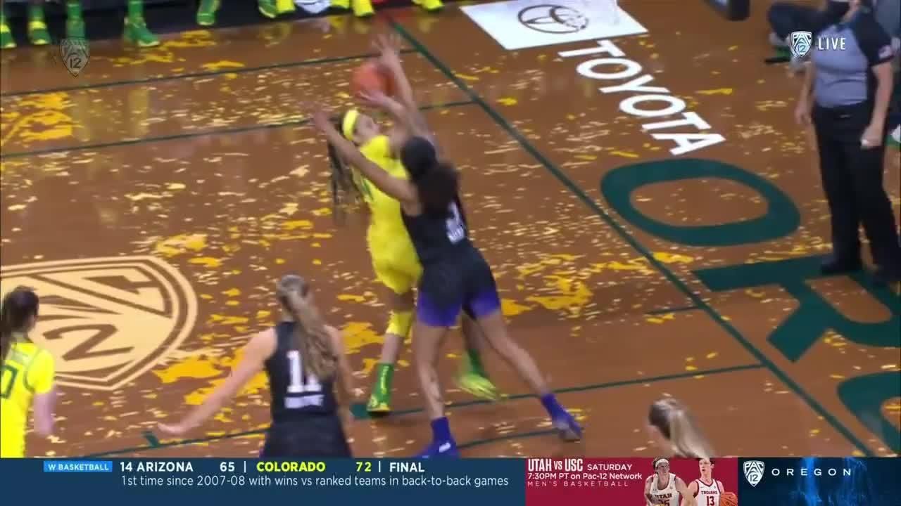 Jayda Noble denies Oregon Ducks with stuff - ESPN Video