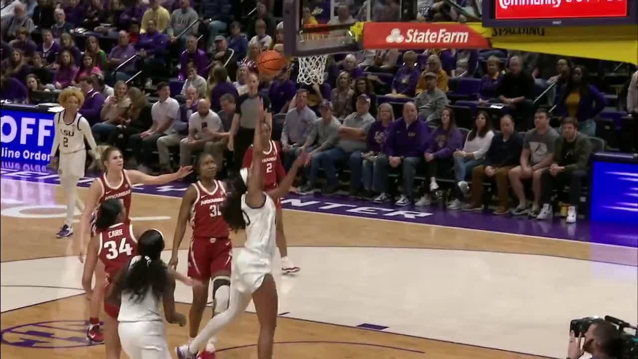 Angel Reese gets the hoop and the harm - ESPN Video