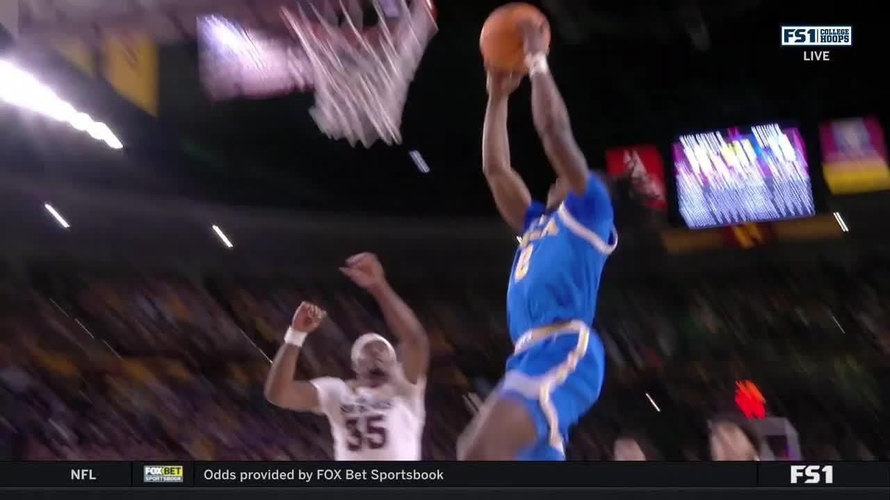 Dylan Andrews gets a tech after throwing down a huge dunk - ESPN Video