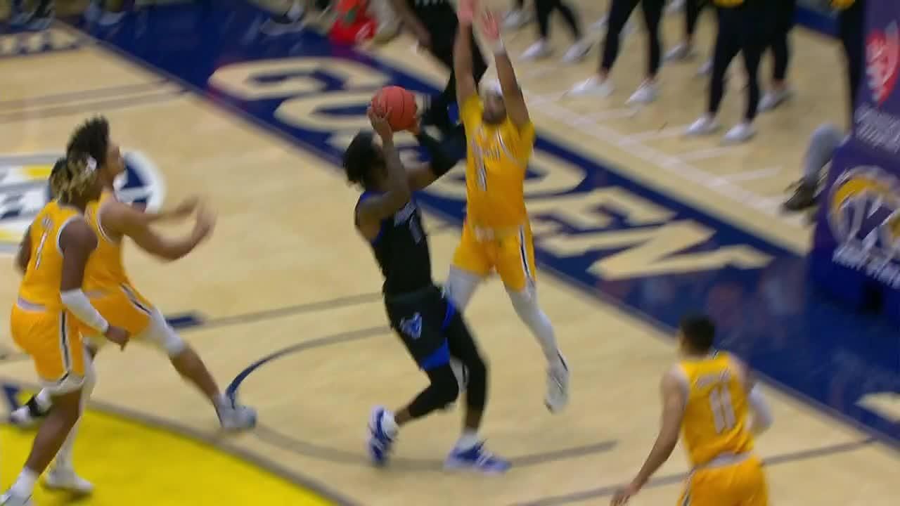 Chris Payton with the massive swat at the rim - ESPN Video
