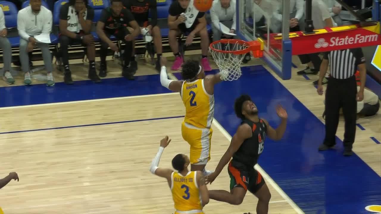 Blake Hinson denies Miami Hurricanes with block - ESPN Video