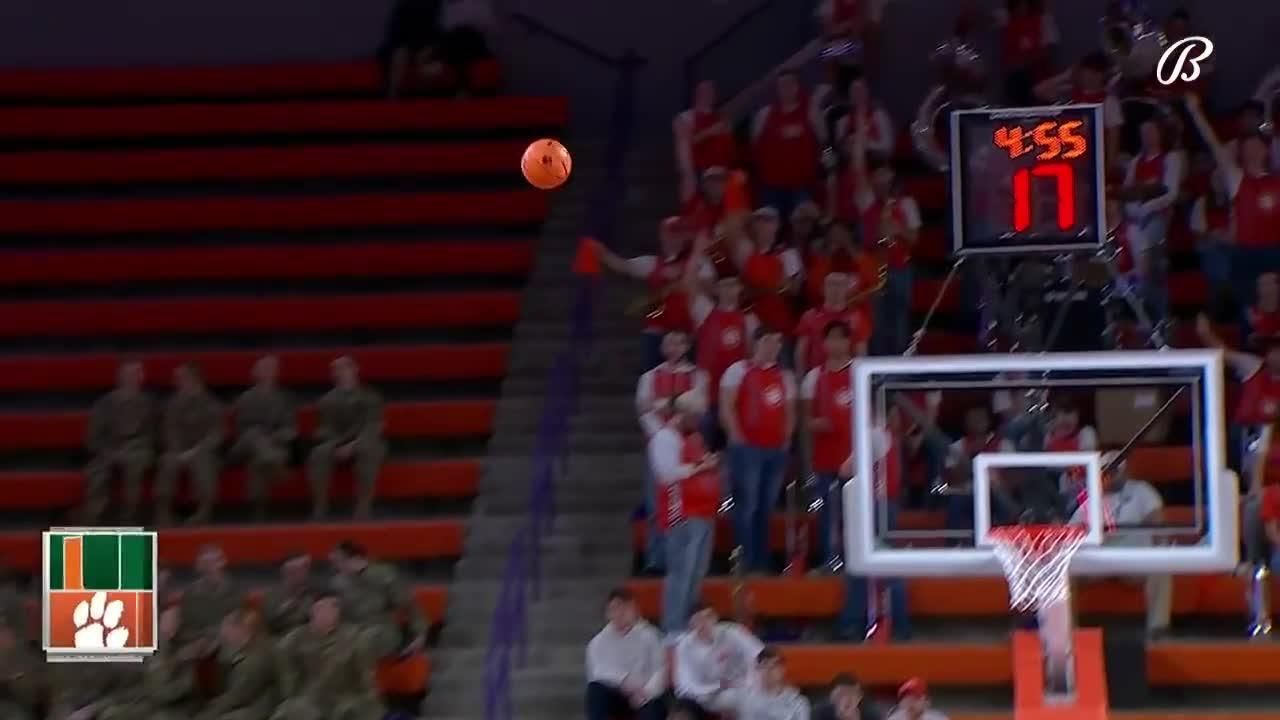 Brie Perpignan buries 3-pointer against Miami Hurricanes - ESPN Video