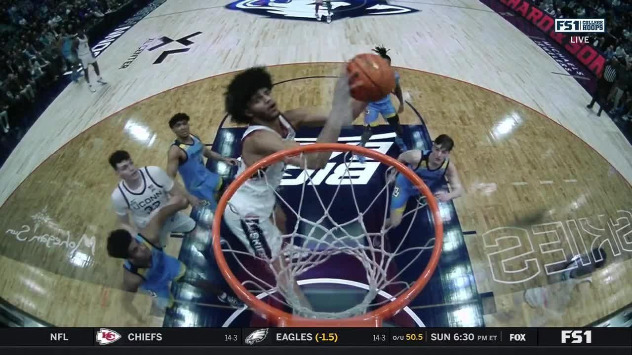Andre Jackson flies in for the putback - ESPN Video