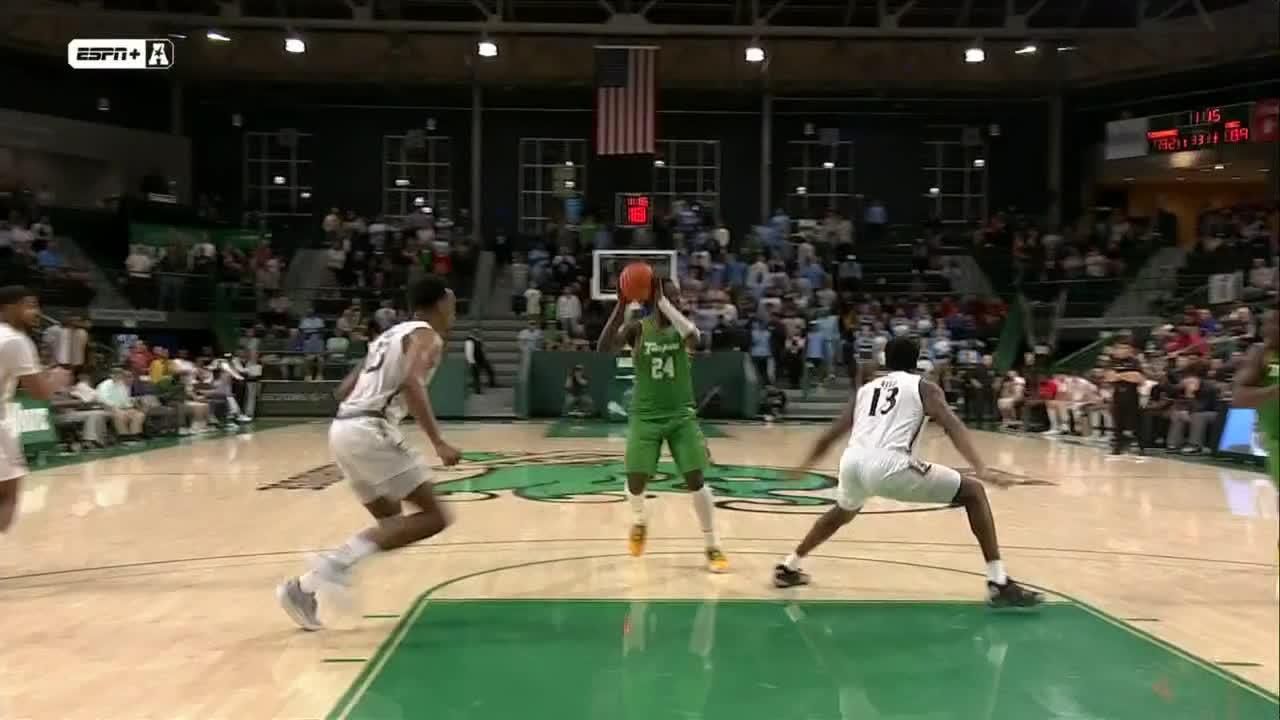 Kevin Cross drops a dime as Tulane cruises to OT win - ESPN Video