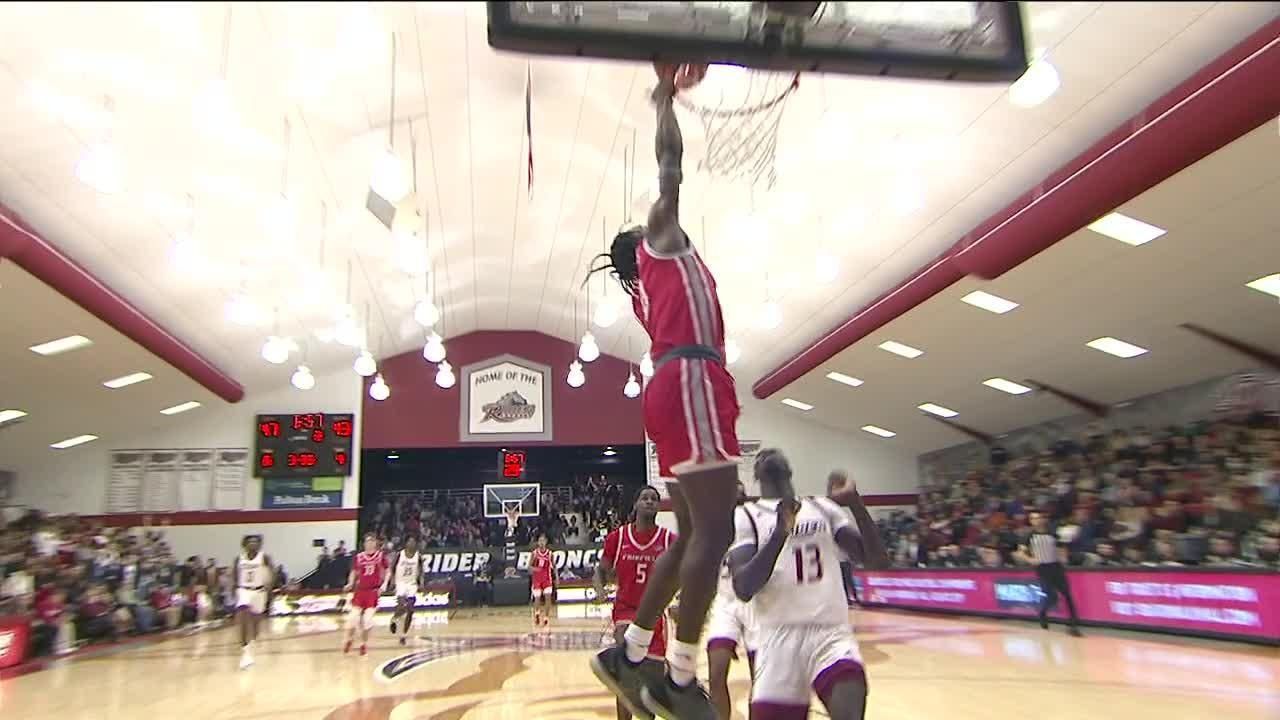 Caleb Fields makes a great defensive play for the steal - ESPN Video