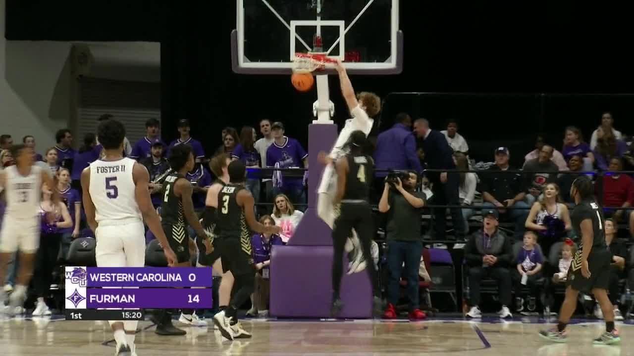 Garrett Hien rocks the rim with powerful dunk - ESPN Video