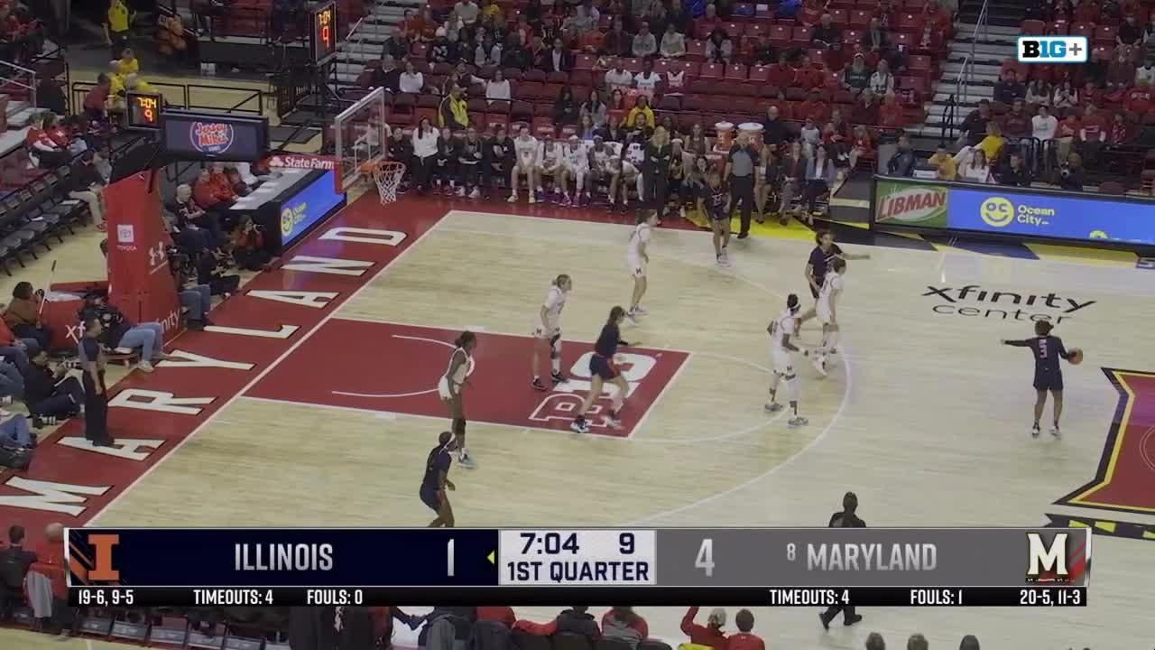 Brynn Shoup-Hill knocks down the triple - ESPN Video