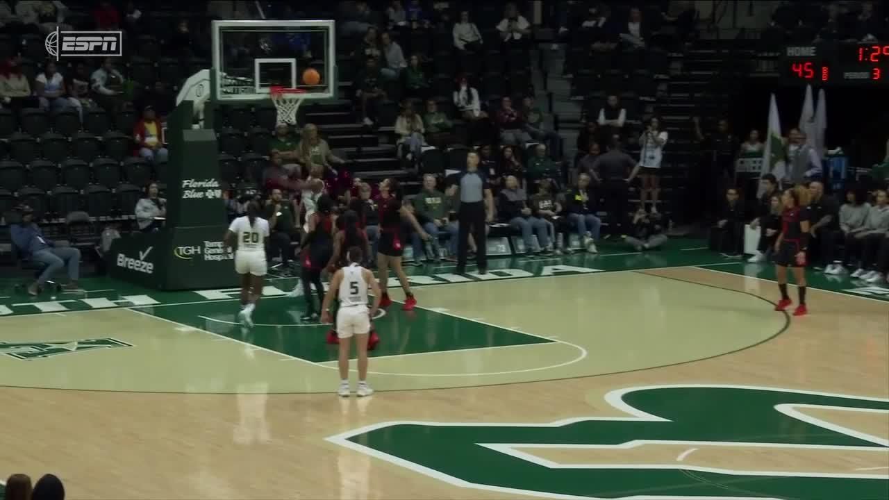 Dulcy Fankam Mendjiadeu with the and-1 bucket - ESPN Video