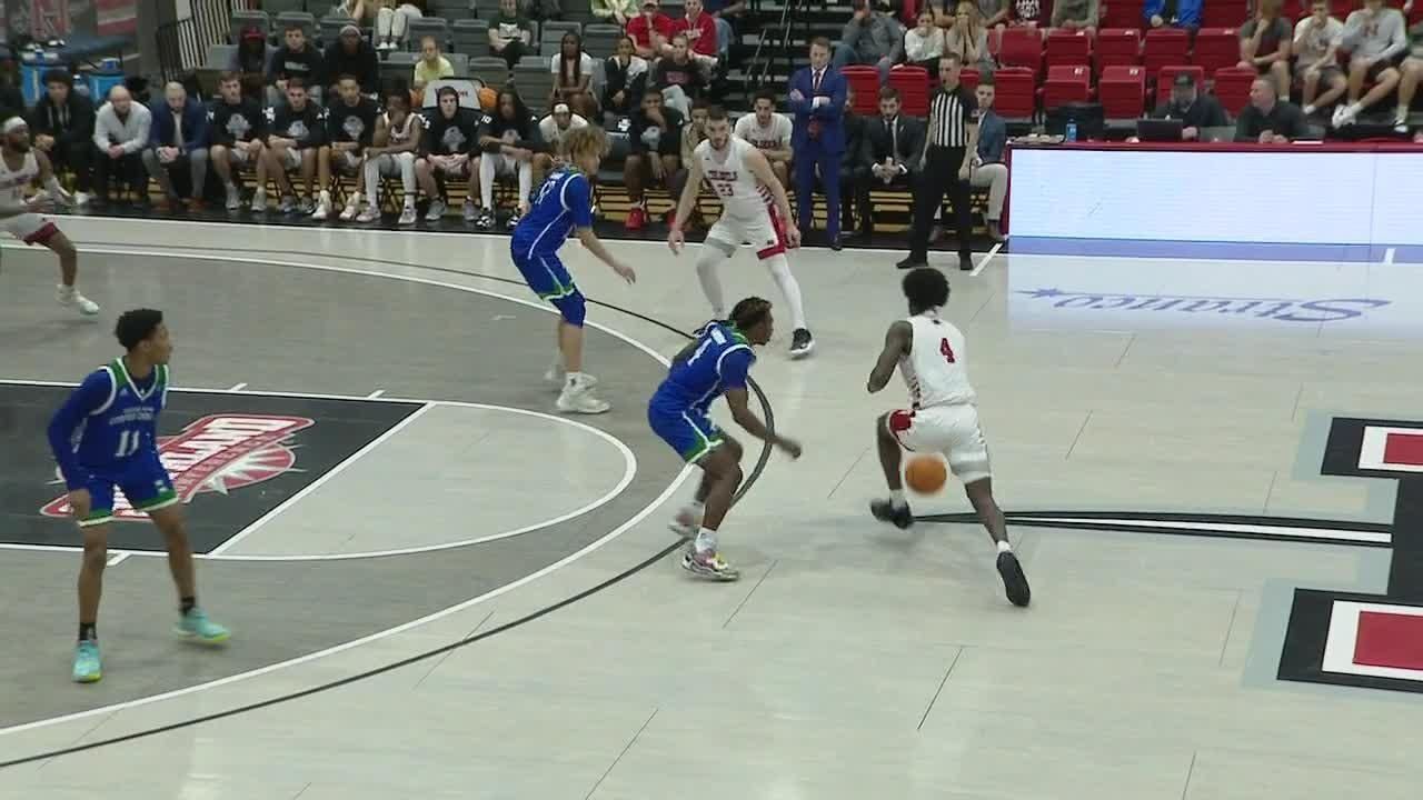 Caleb Huffman shows off the swagger with long 3 - ESPN Video